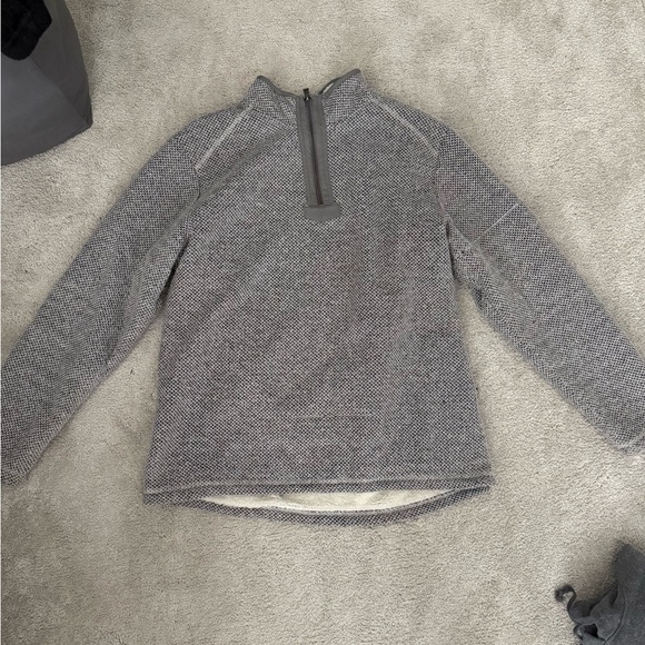 Orvis | Sweaters | Orvis Gray And Cream Quarterzip Pullover | Poshmark
